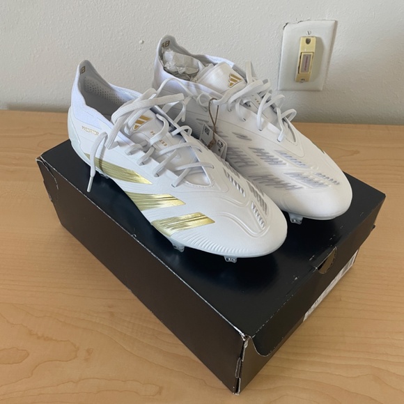adidas | Shoes | Adidas Predator Elite Whit And Gold | Poshmark